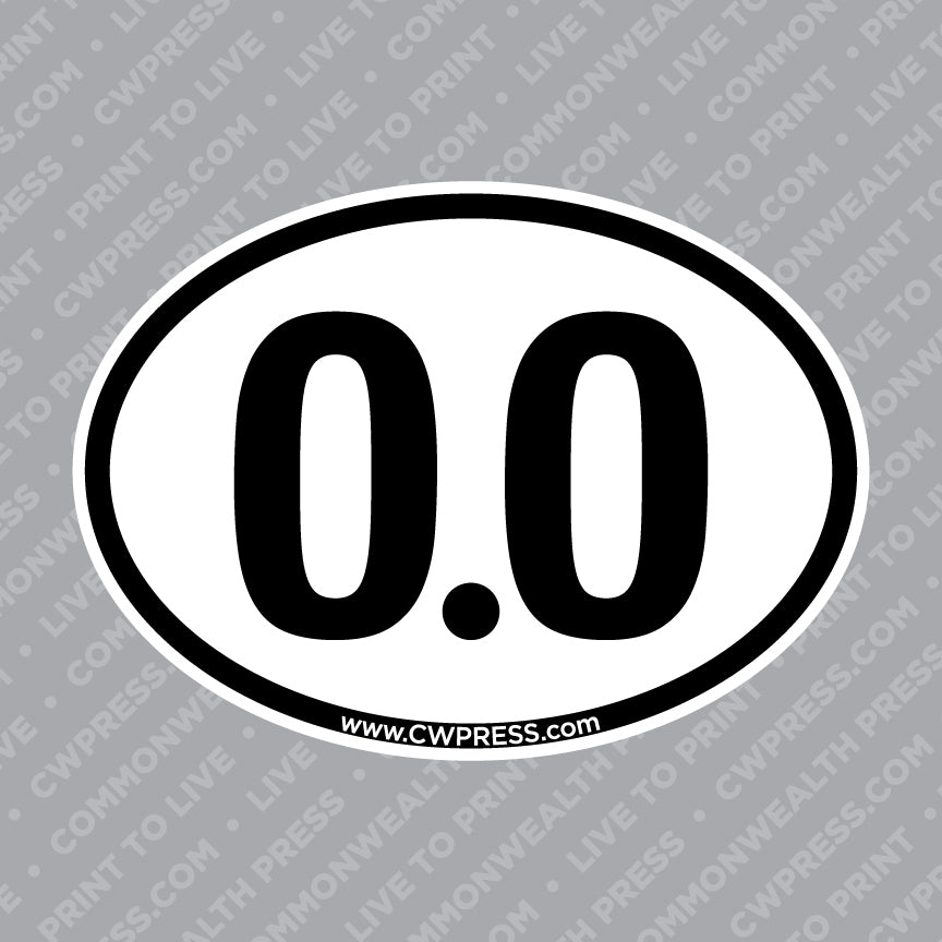 0.0 Sticker - cwpress