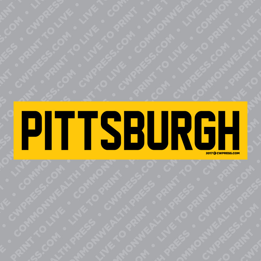 PITTSBURGH sticker - cwpress