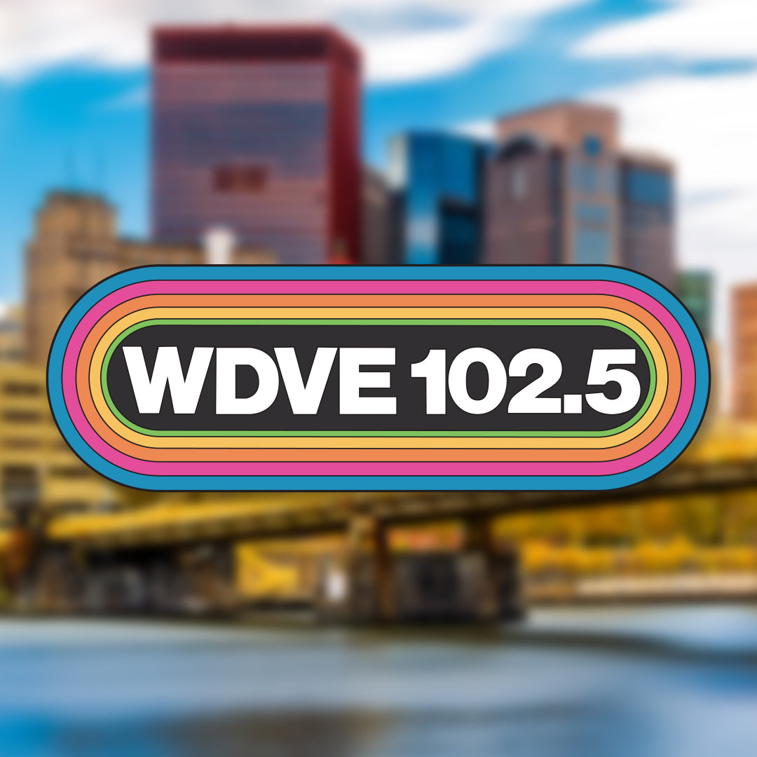 WDVE 70's Racetrack Sticker - cwpress